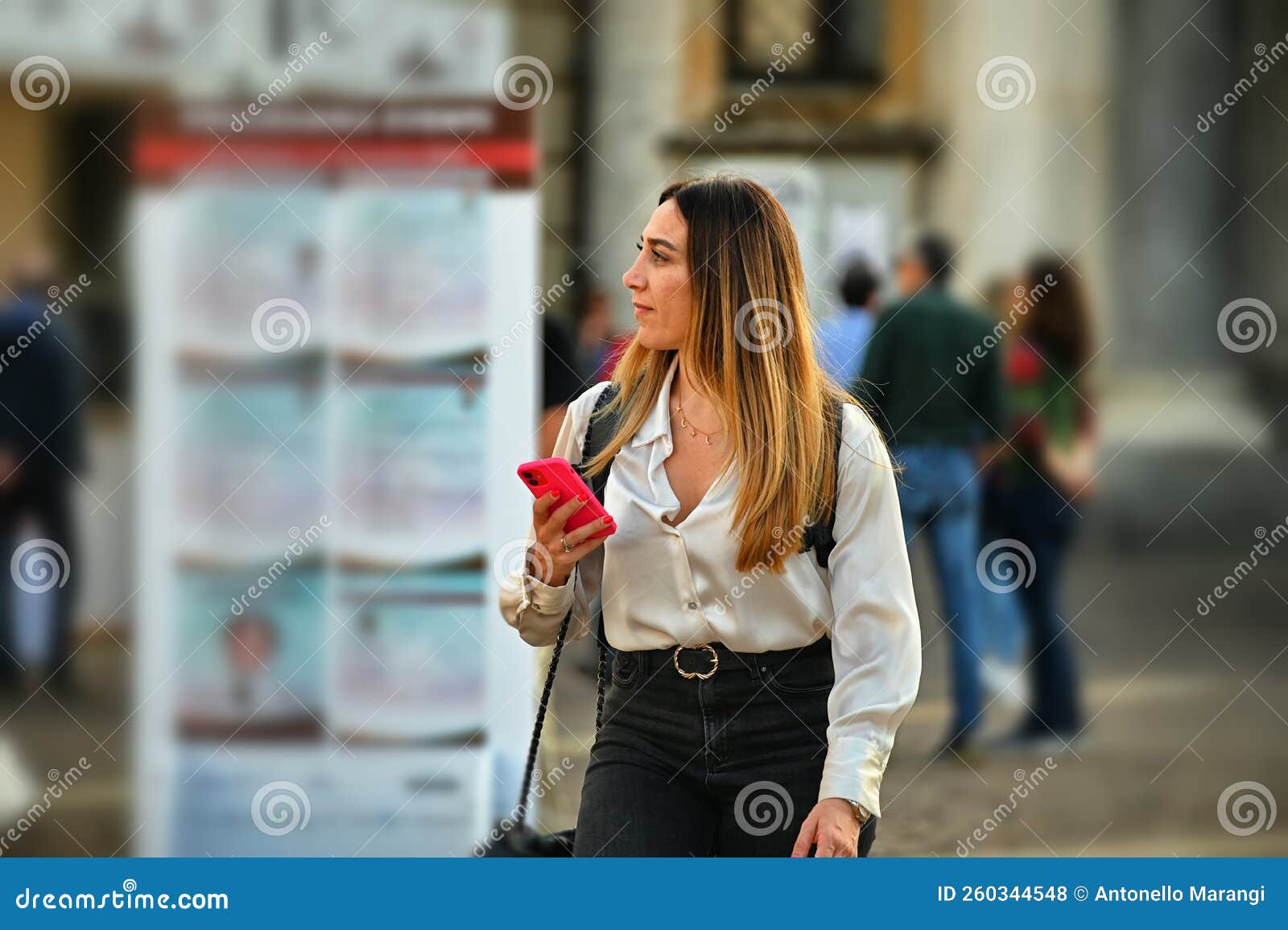 People Strolling Downtown while Use Their Smartphone Editorial Stock ... People Strolling Downtown while Use Their Smartphone Editorial Stock ...