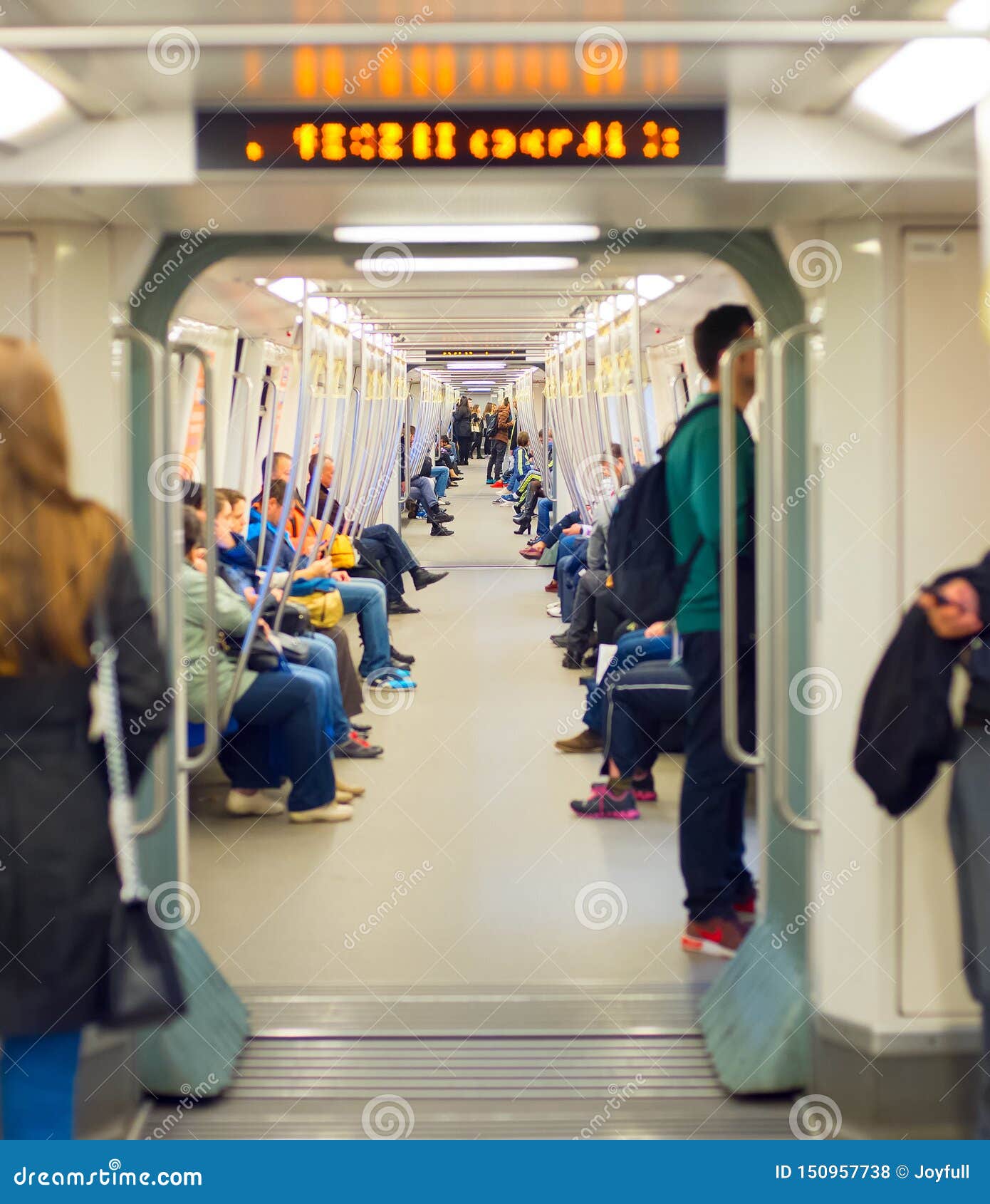 People Subway Train Bucharest, Romania Editorial Stock Photo - Image of ...