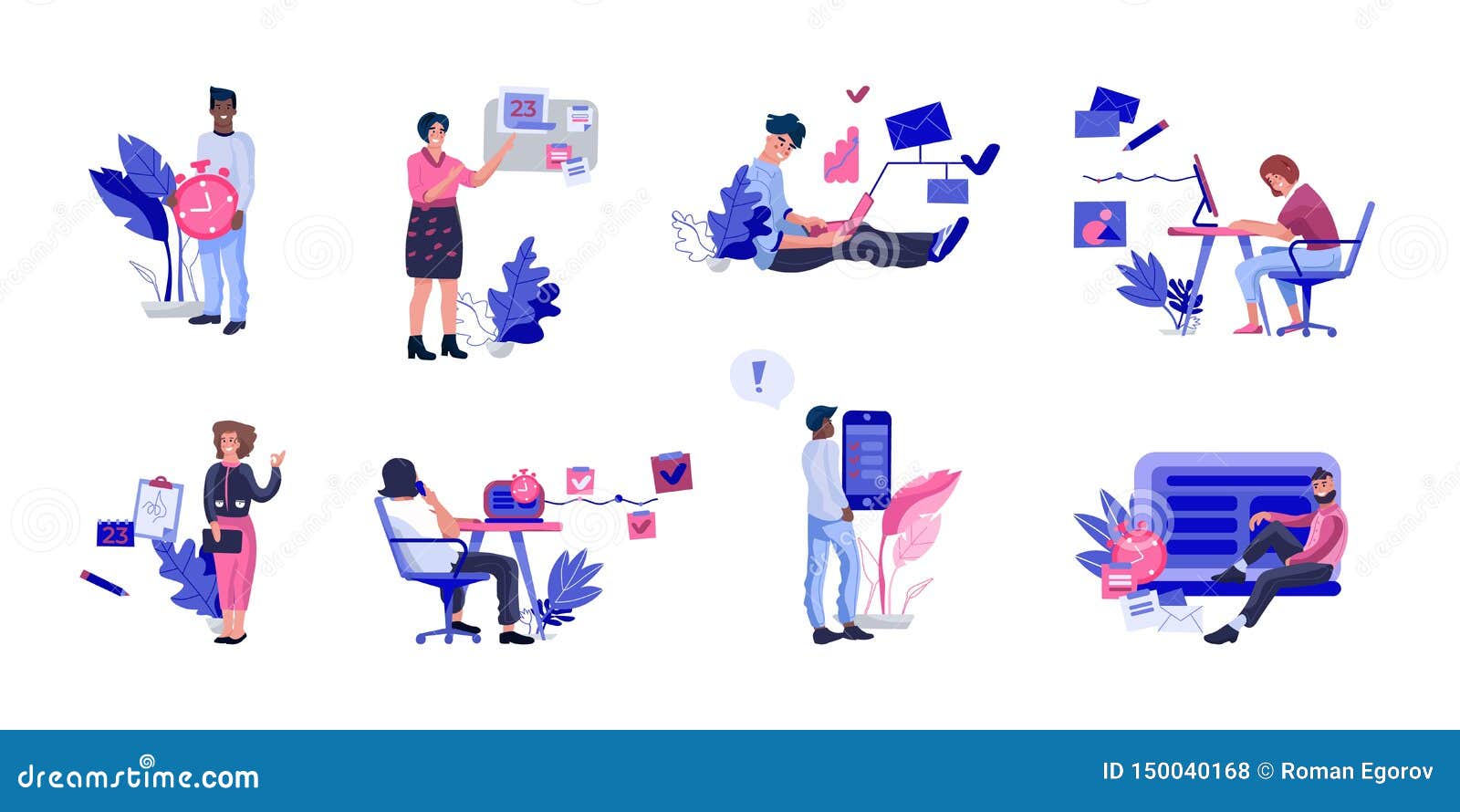 People Successfully Organizing Work. Collection of Happy Efficient ... People Successfully Organizing Work. Collection of Happy Efficient ...
