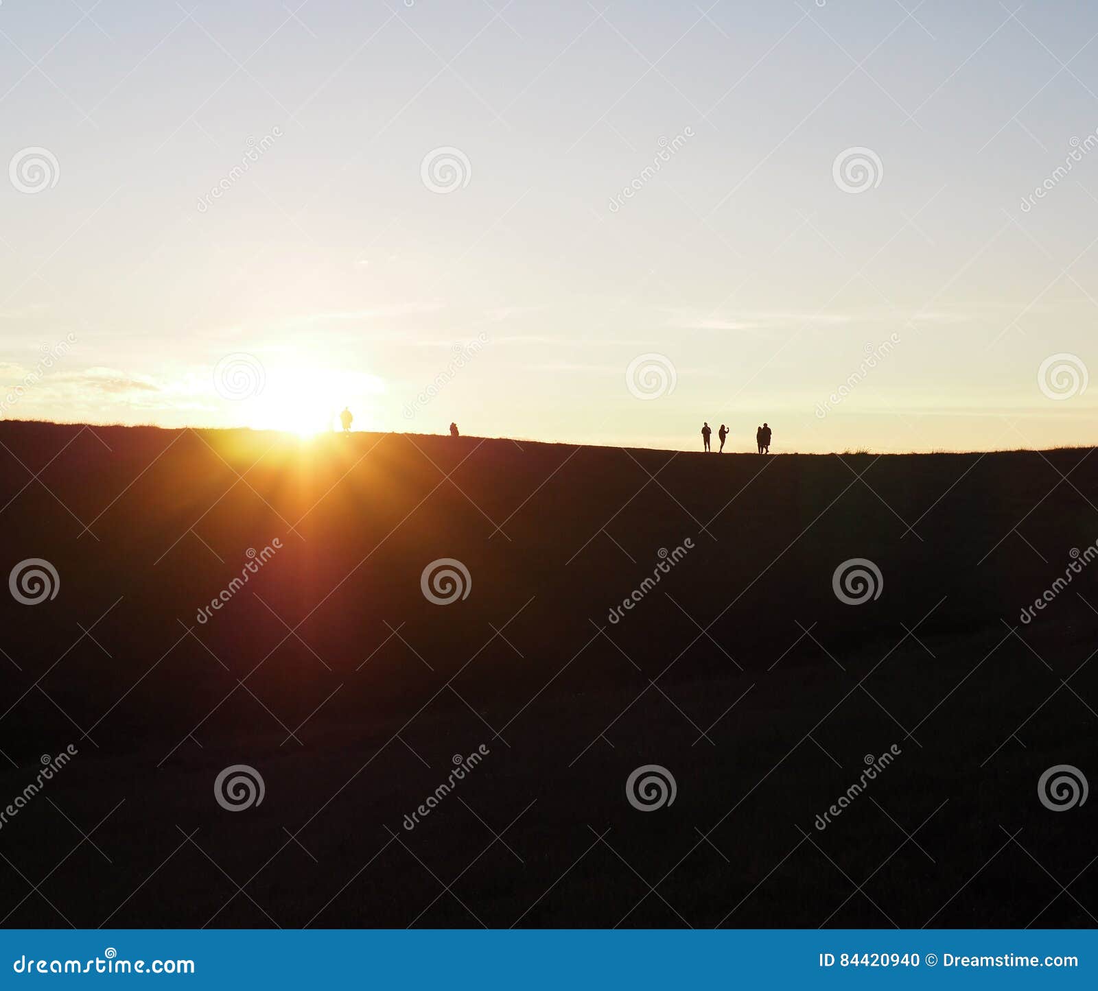 People with Sunrise stock photo. Image of light, nature - 84420940