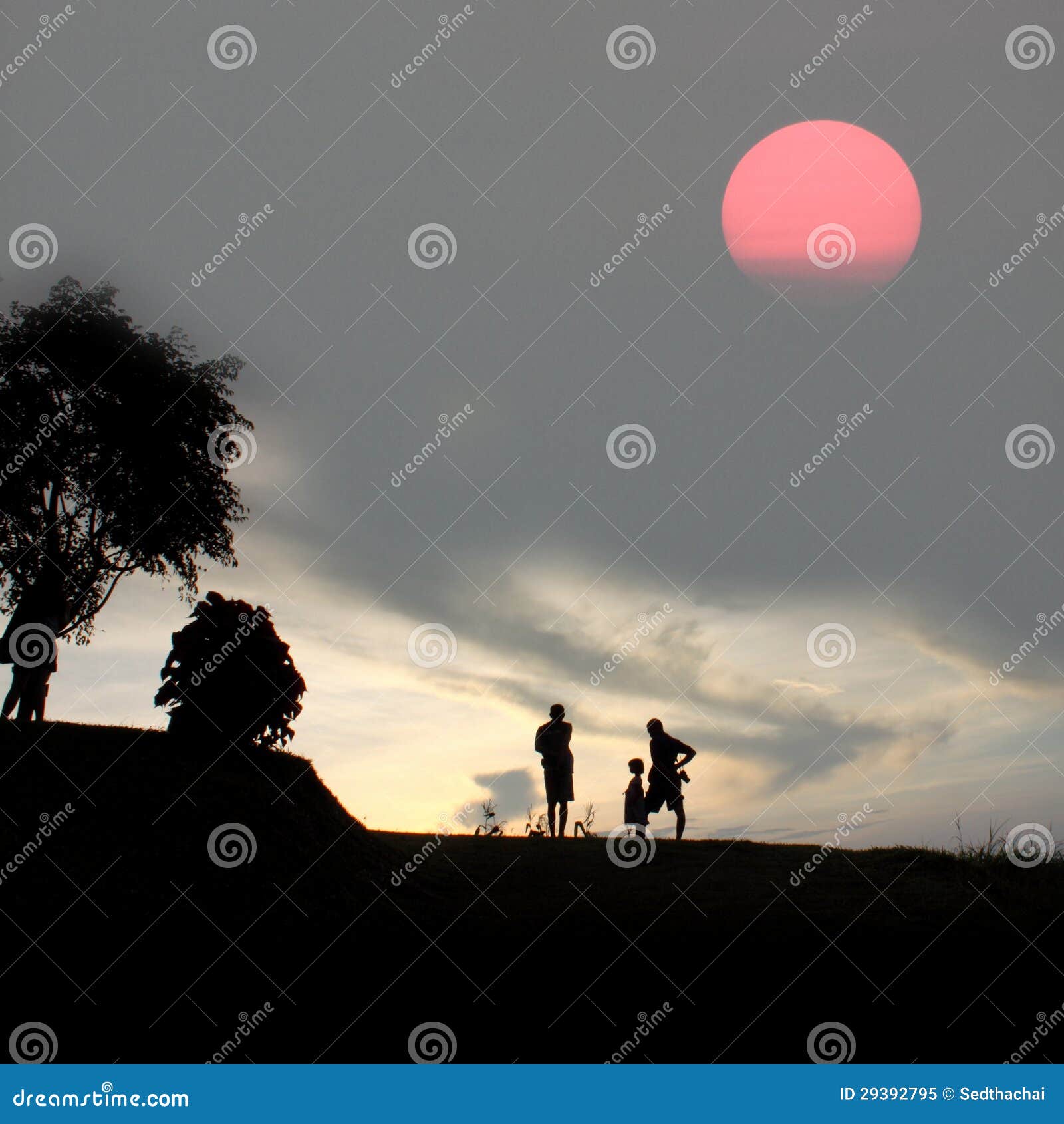 People and sunset stock image. Image of forests, vacation - 29392795