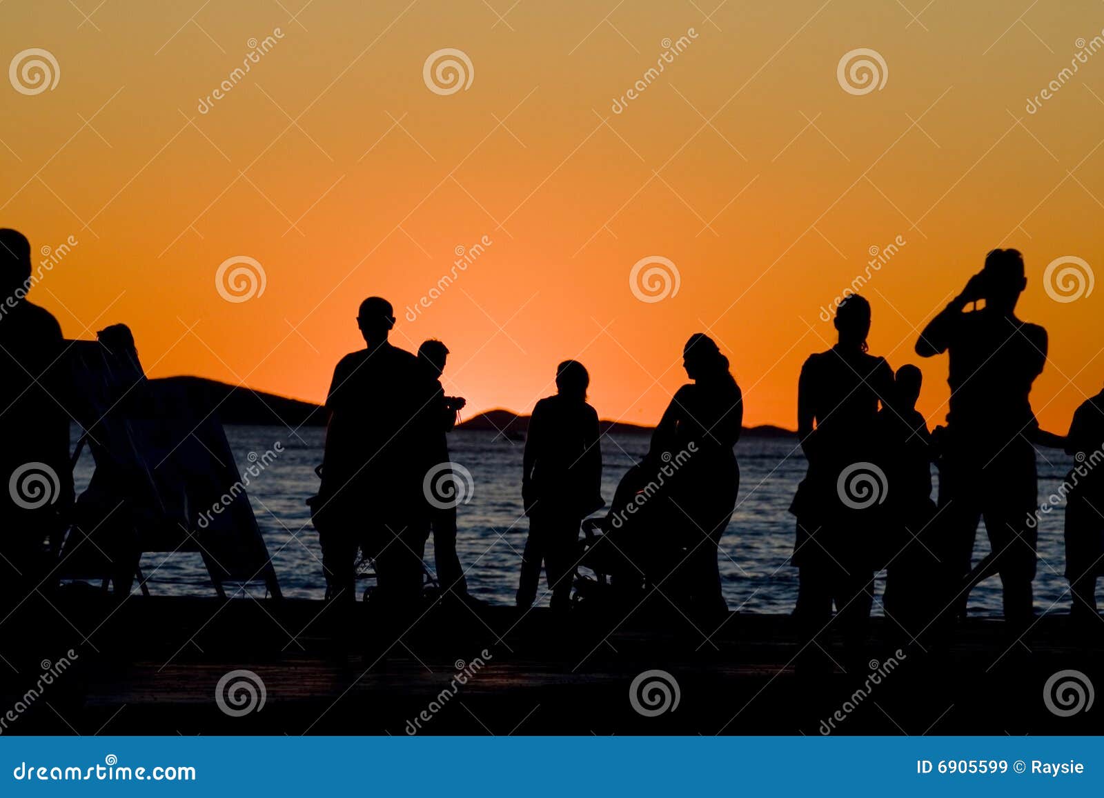 People at sunset stock image. Image of sunset, night, water - 6905599
