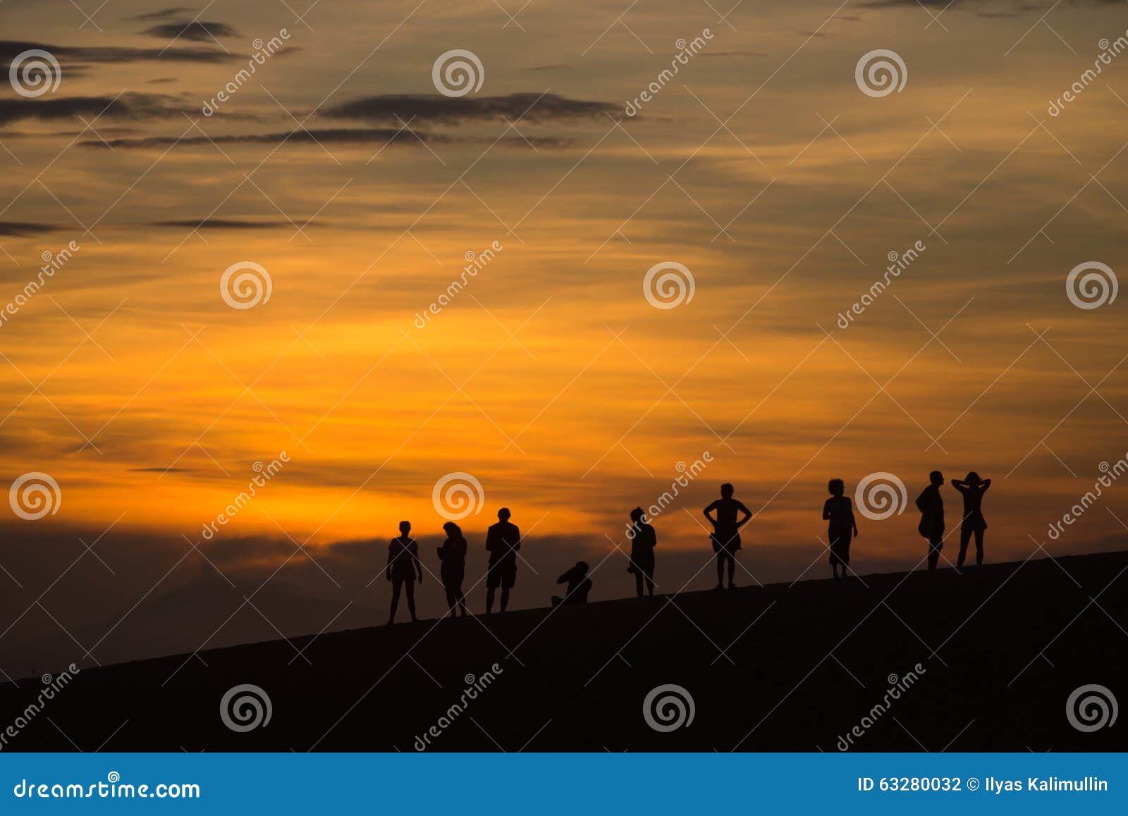 People on sunset stock photo. Image of watching, warm - 63280032