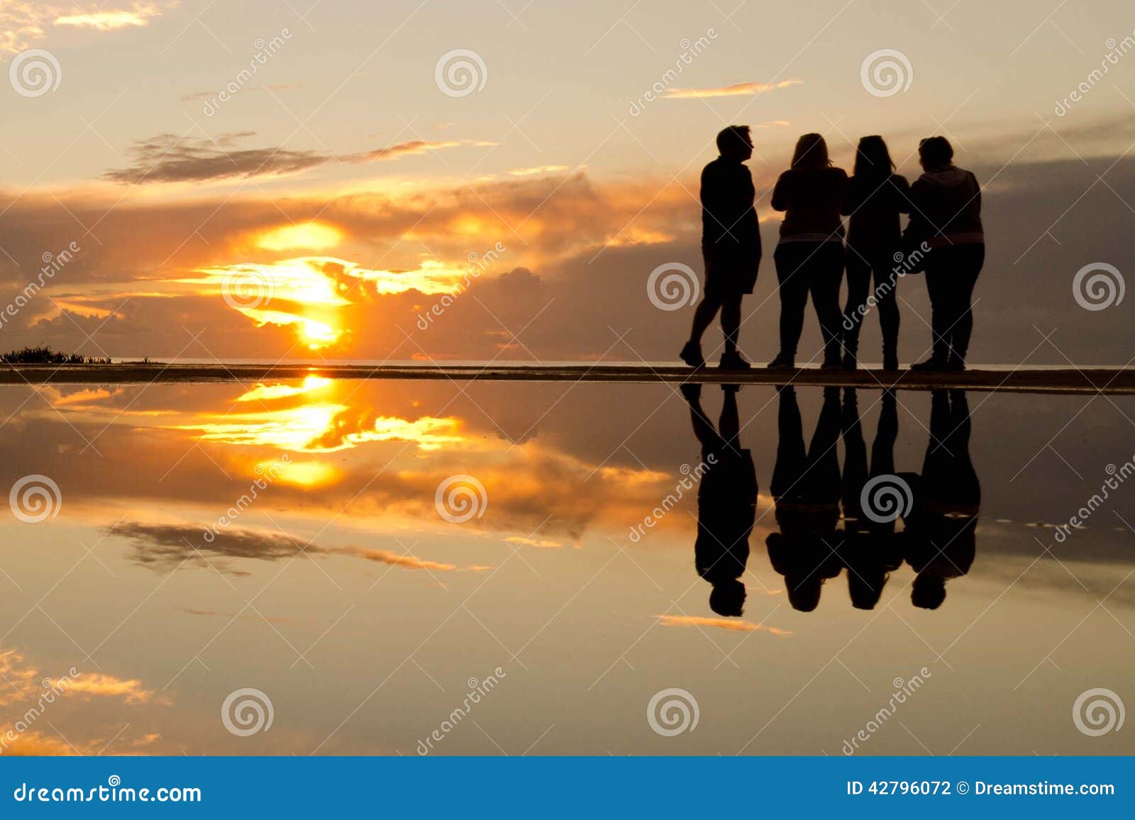 People at sunset stock photo. Image of yelow, people - 42796072