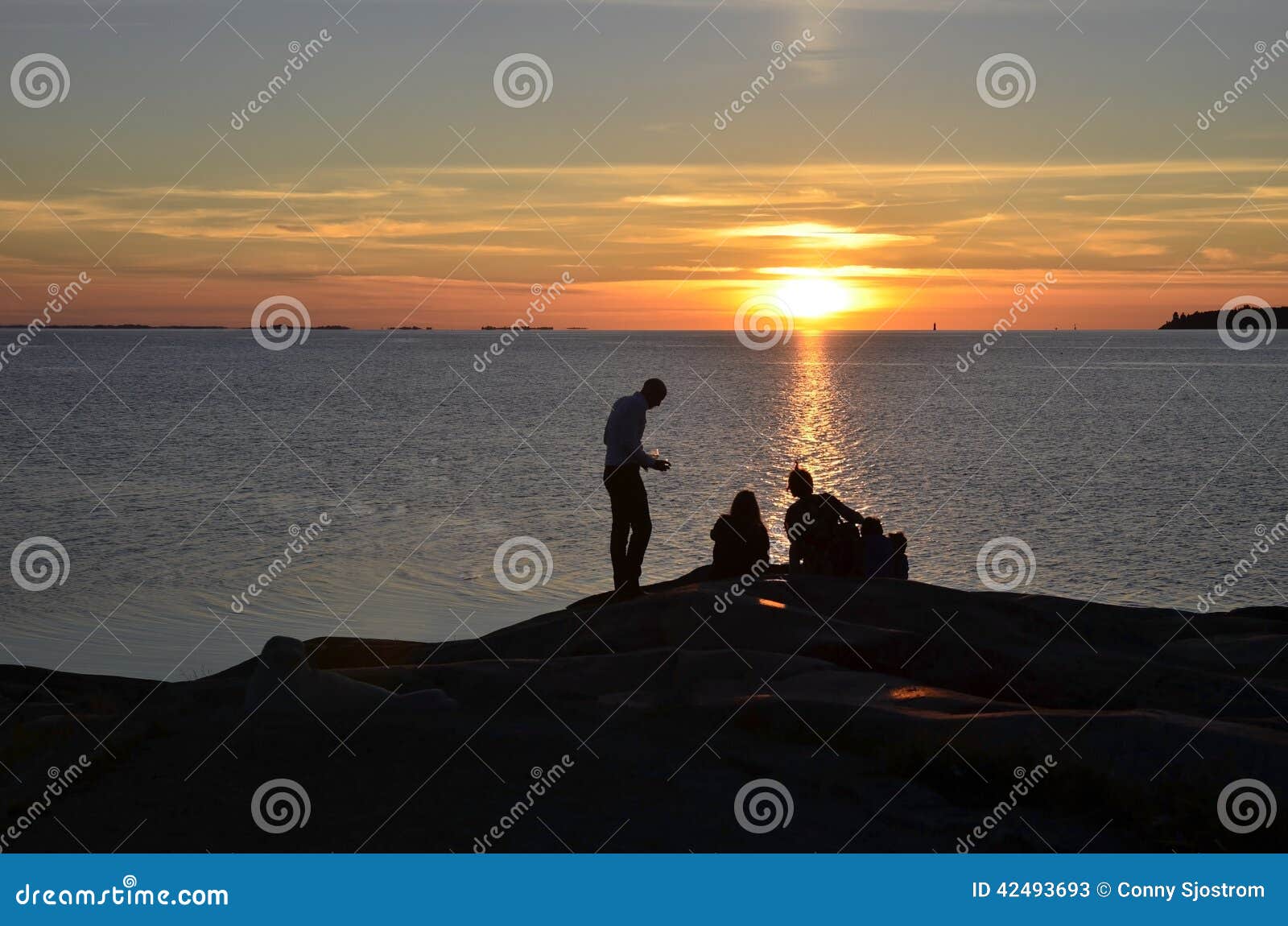 People at sunset stock image. Image of ocean, holiday - 42493693
