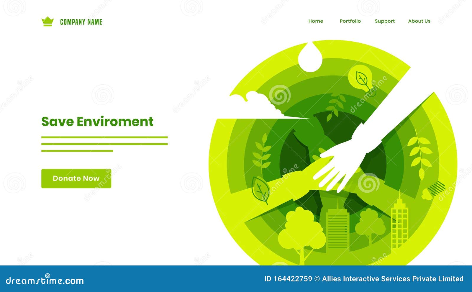 People Supporting with Nature View for Save Environment Concept Based ...