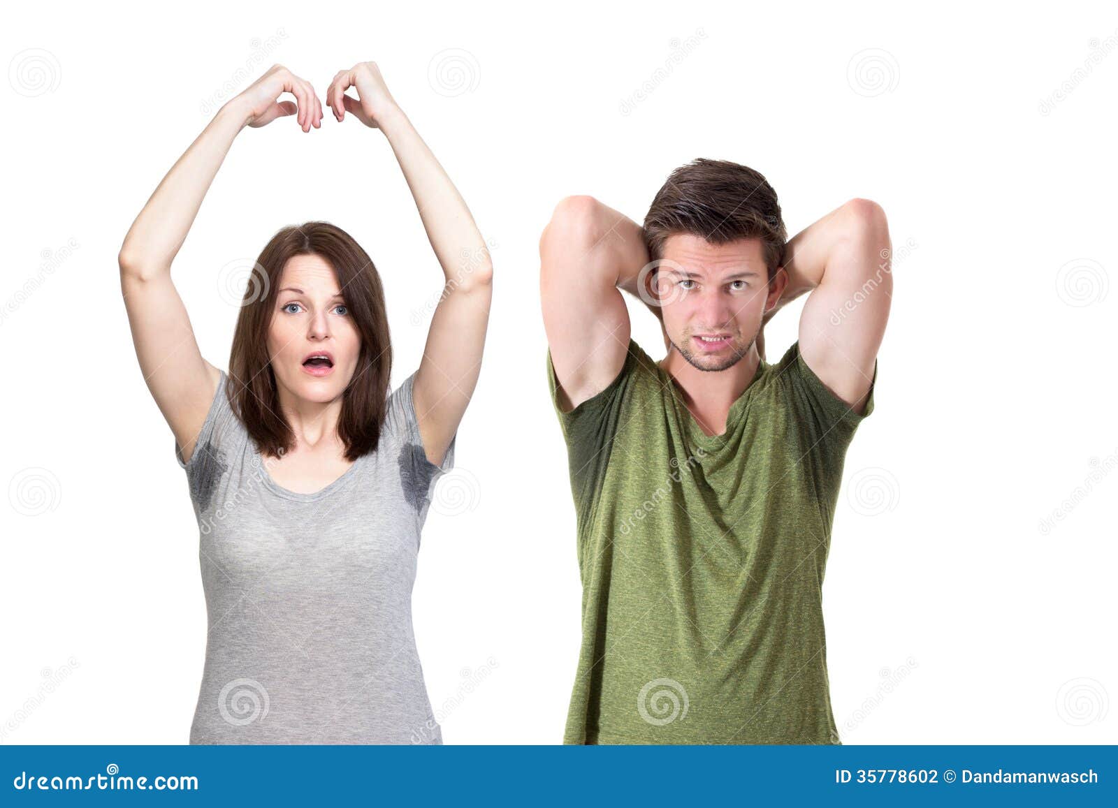 People Sweating Very Badly Under Armpit Stock Photo - Image of hair ...