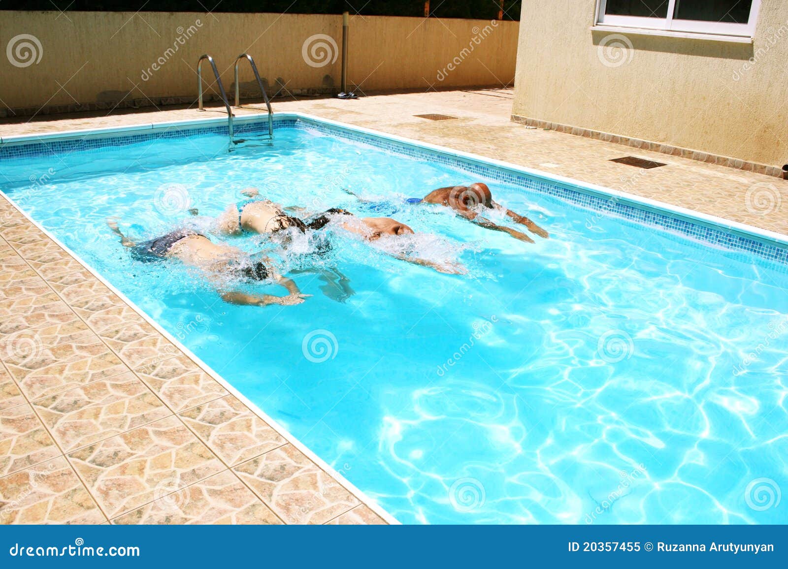 People in swimming pool stock image. Image of girlfriend - 20357455