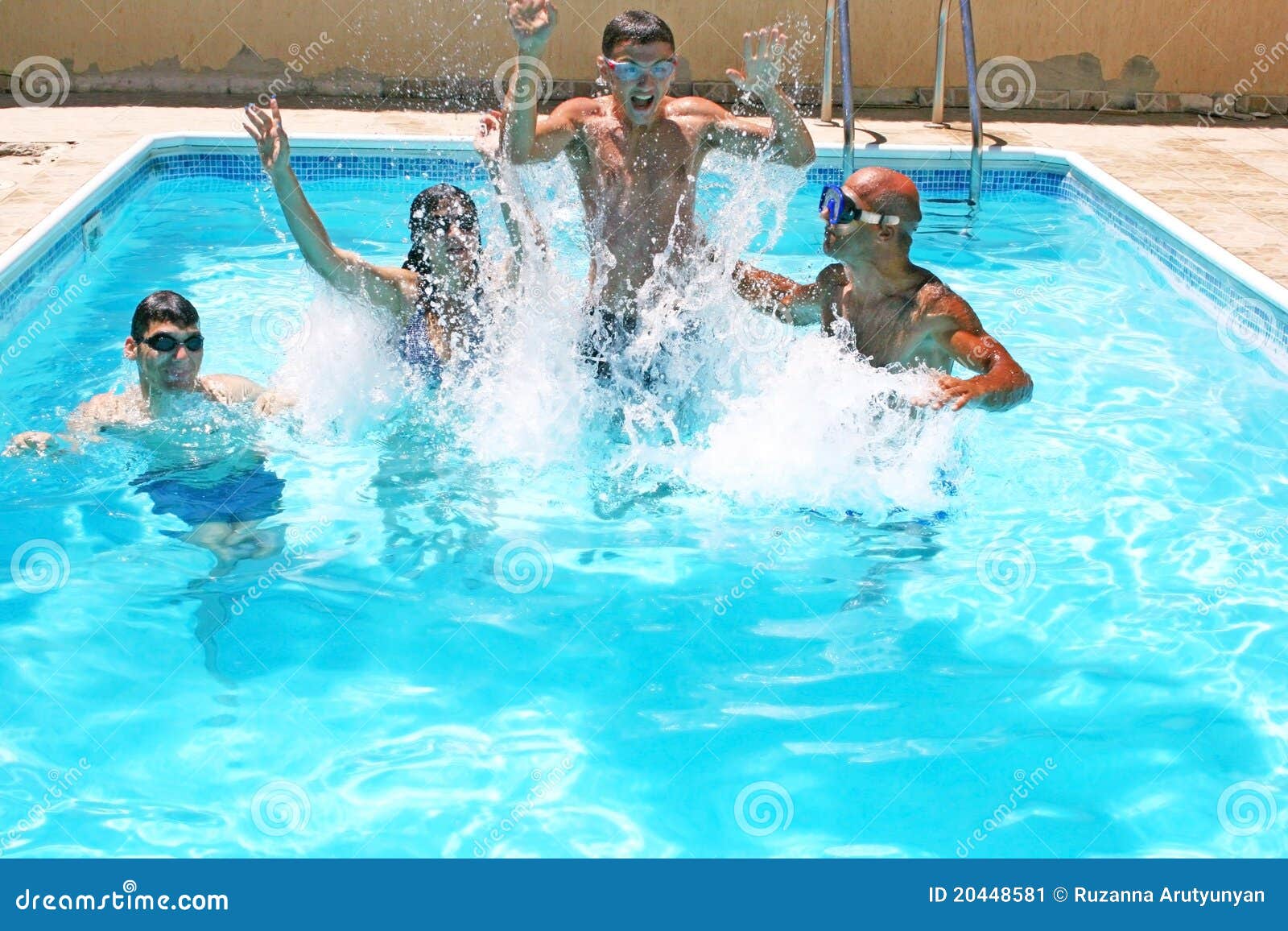 People In Swimming Pool Stock Image - Image: 20448581