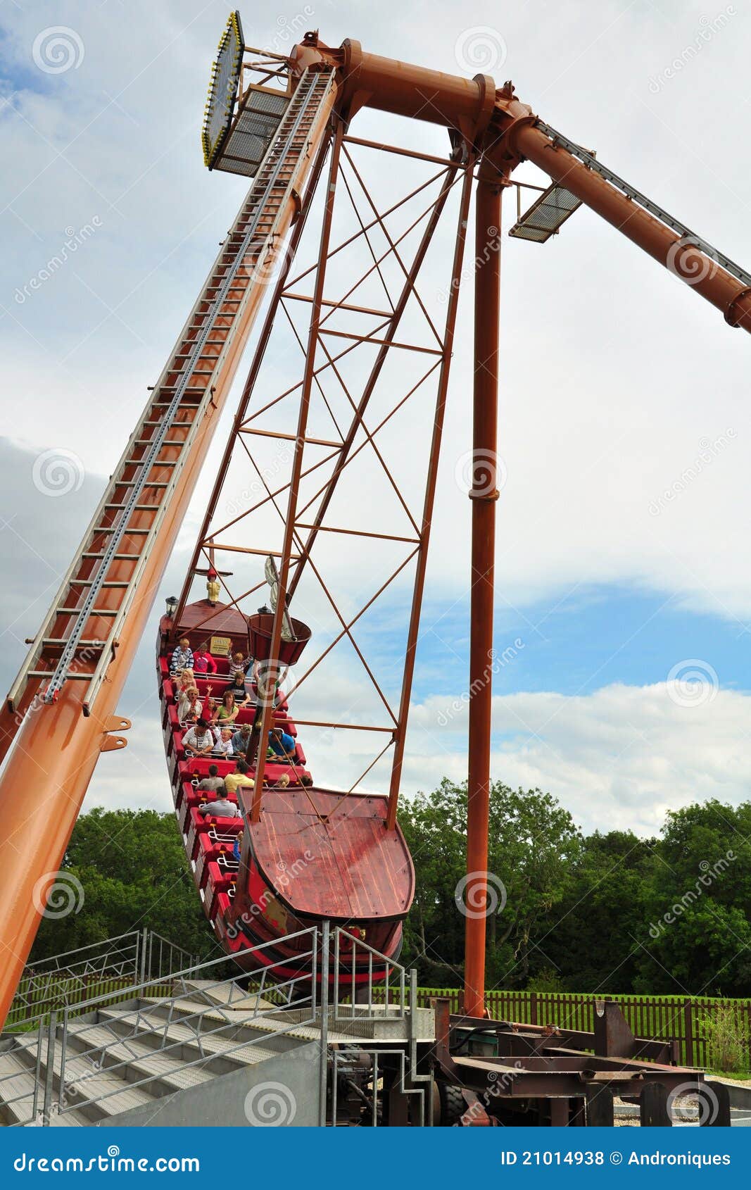 People on Swinging Ship Under Blue Cloudy Sky Editorial Stock Photo ...