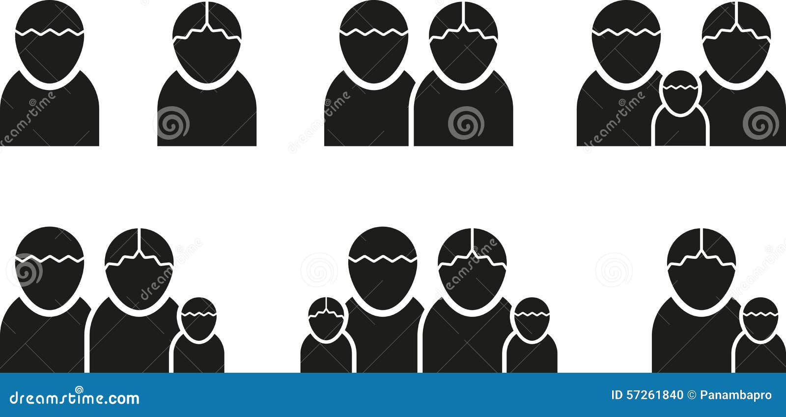 People symbols stock vector. Illustration of sign, element - 57261840