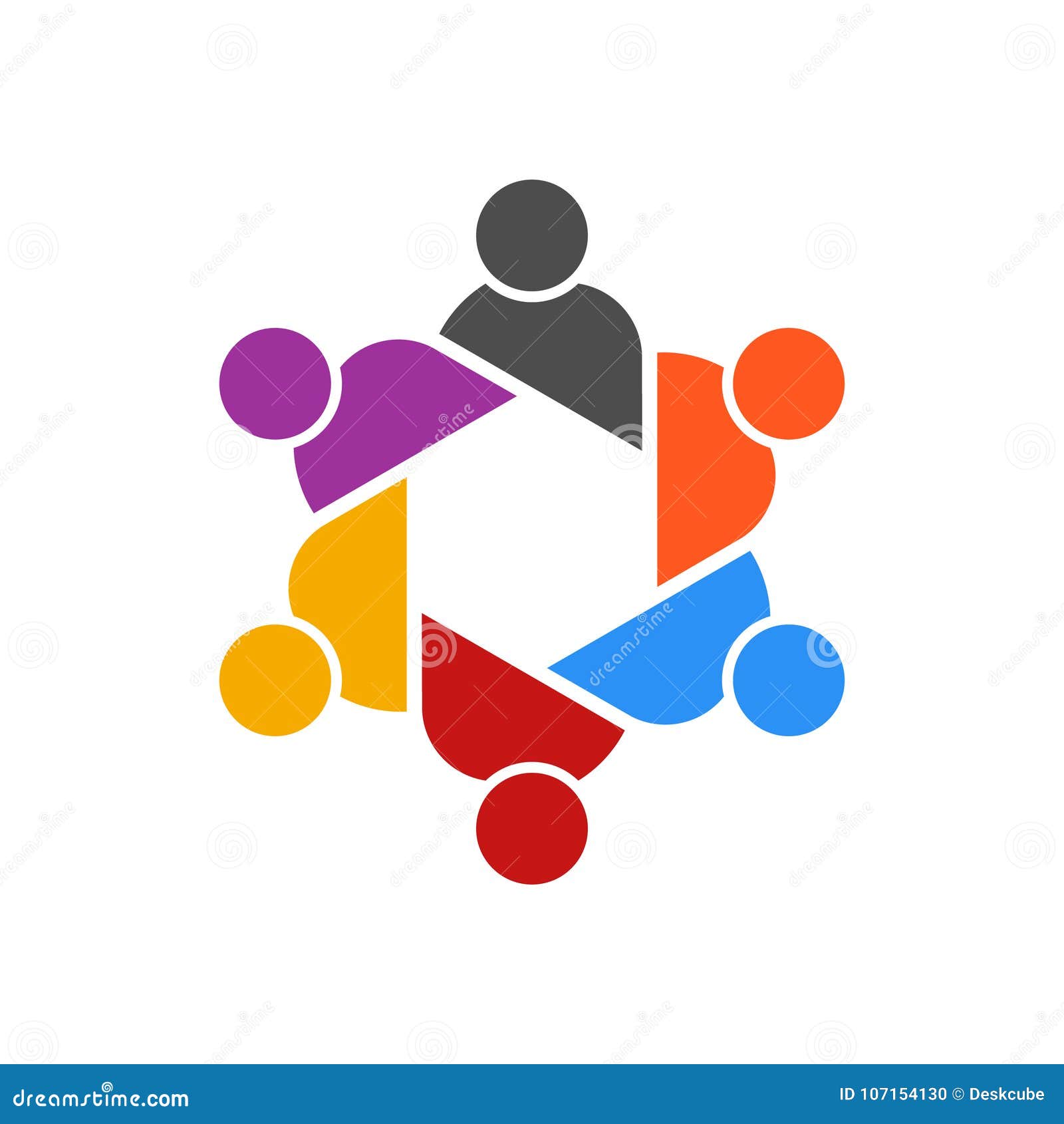People Table Meeting Group Logo Vector. Stock Vector - Illustration of ...