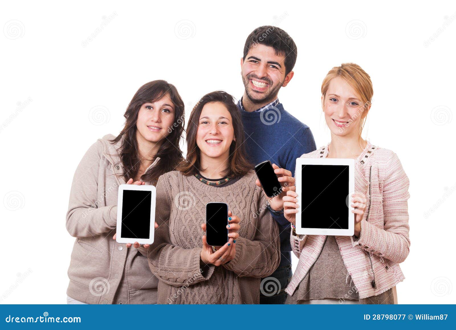 People with Tablet PC stock image. Image of play, group - 28798077