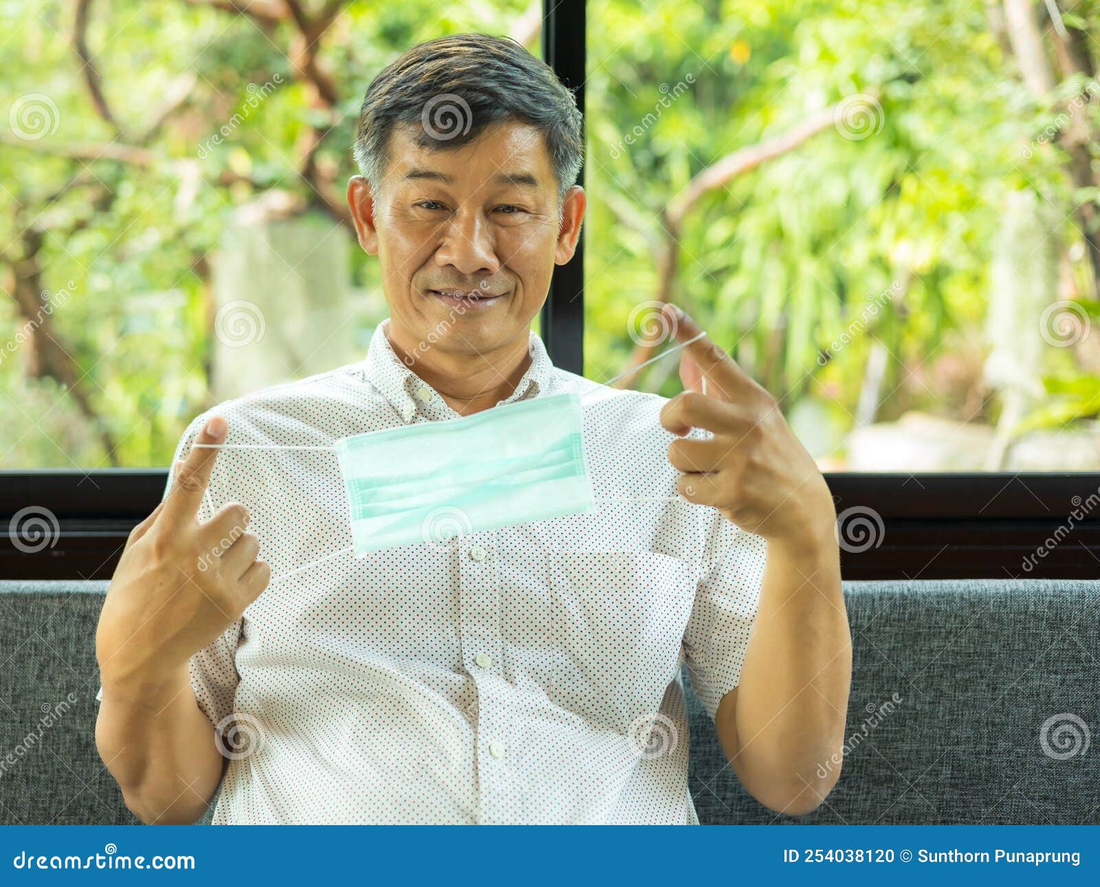 People Take Off Their Masks in Public Places Stock Photo - Image of ...