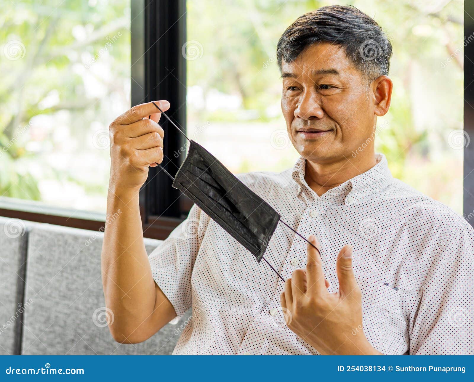 People Take Off Their Masks in Public Places Stock Photo - Image of ...