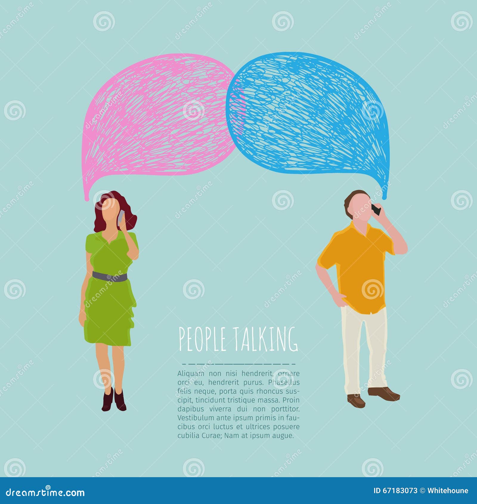 People talk concept stock vector. Illustration of news - 67183073