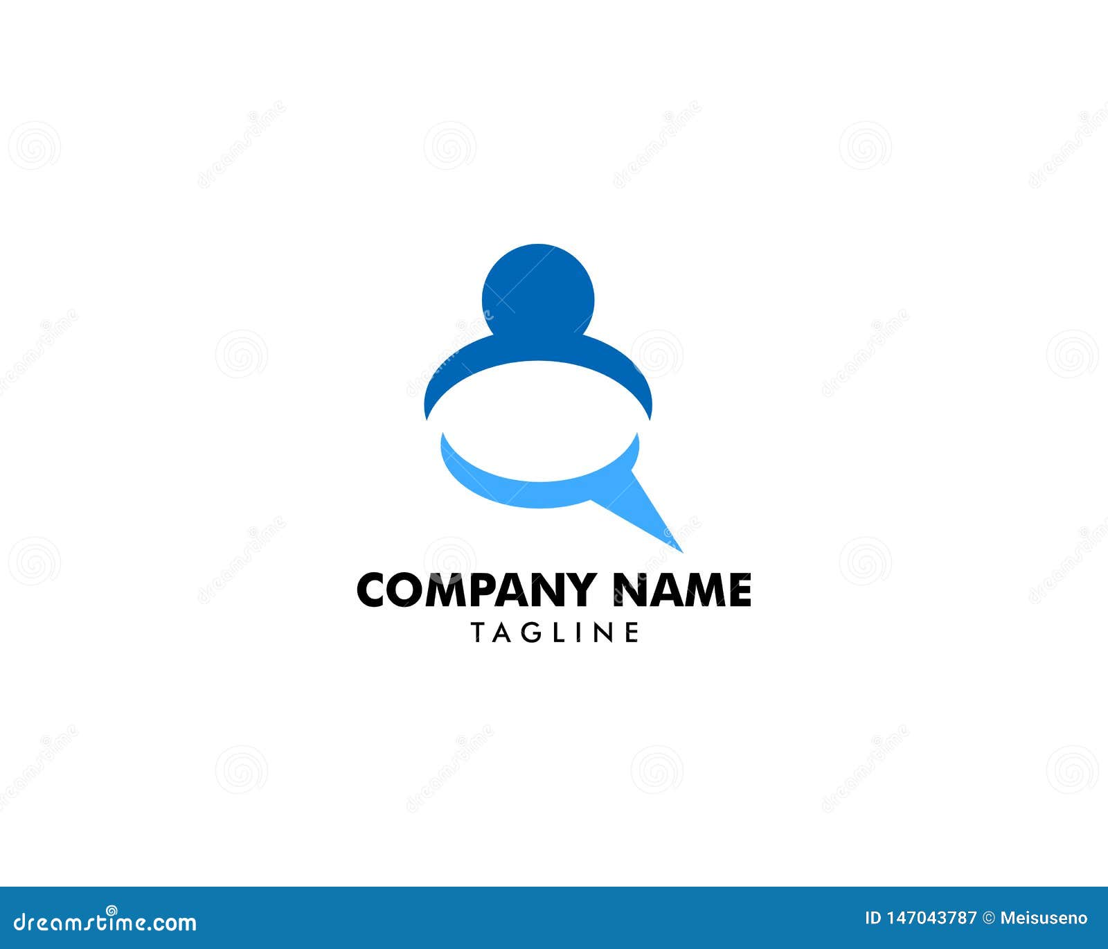 People Talk Logo Design Template Stock Vector - Illustration of modern ...