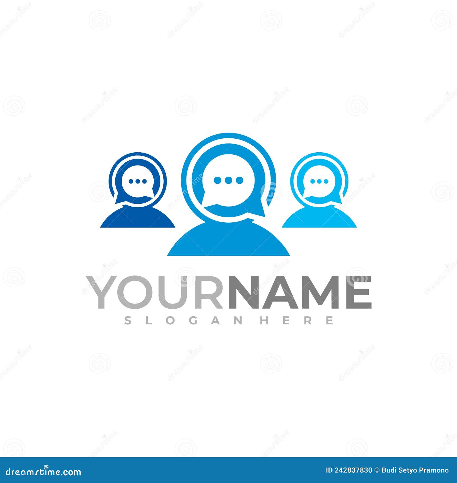 People Talk Logo Vector Template, Creative Consult Logo Design Concepts ...