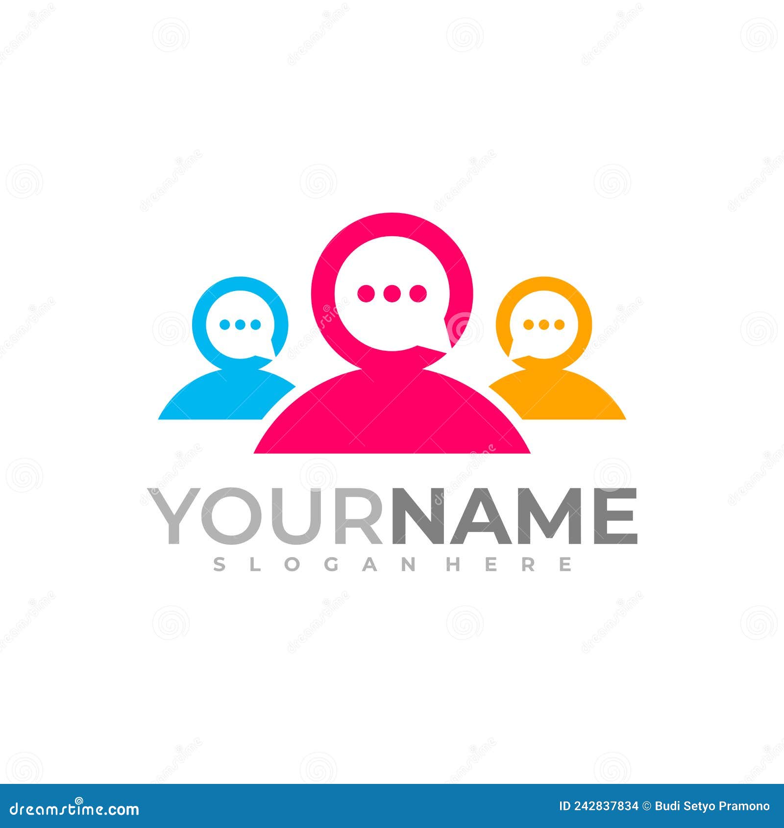 People Talk Logo Vector Template, Creative Consult Logo Design Concepts ...