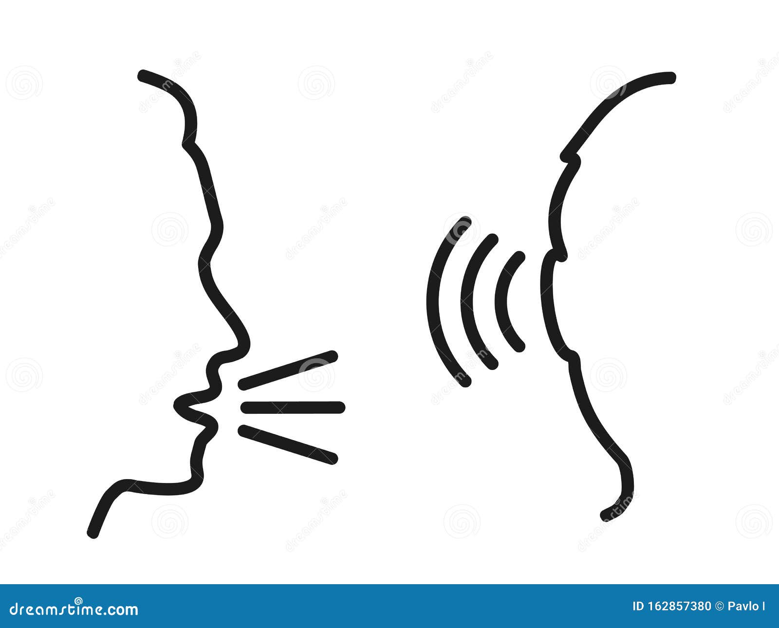 Talk Or Speak Icon. Loud Noise Symbol. Vector | CartoonDealer.com ...