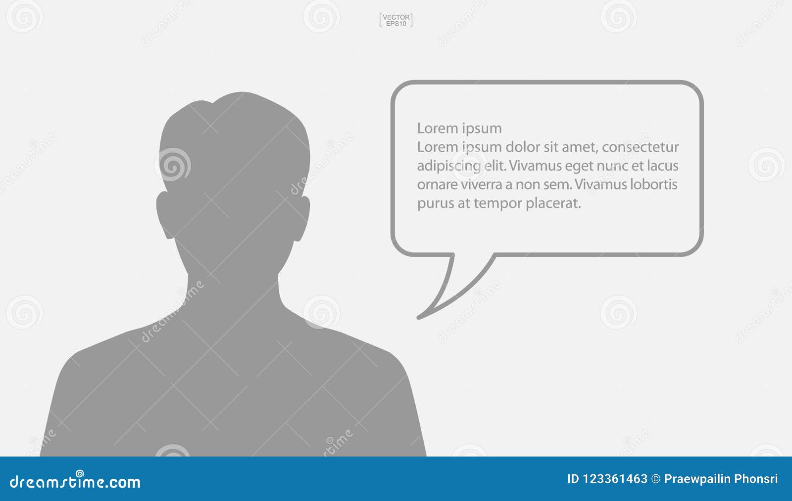 People Talking with Bubble Sign Area for Copy Space. Stock Vector ...