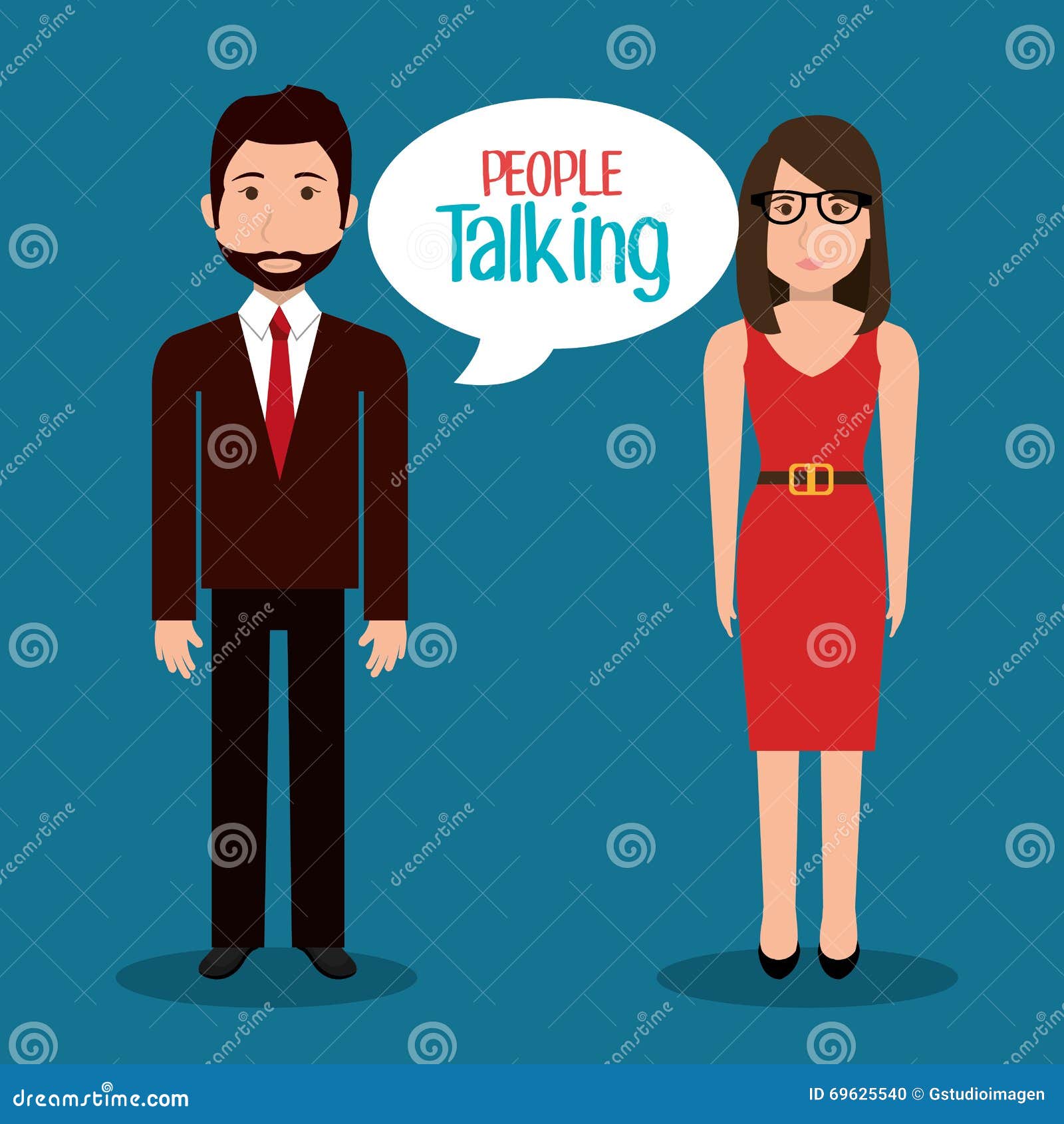 People talking design stock illustration. Illustration of business ...