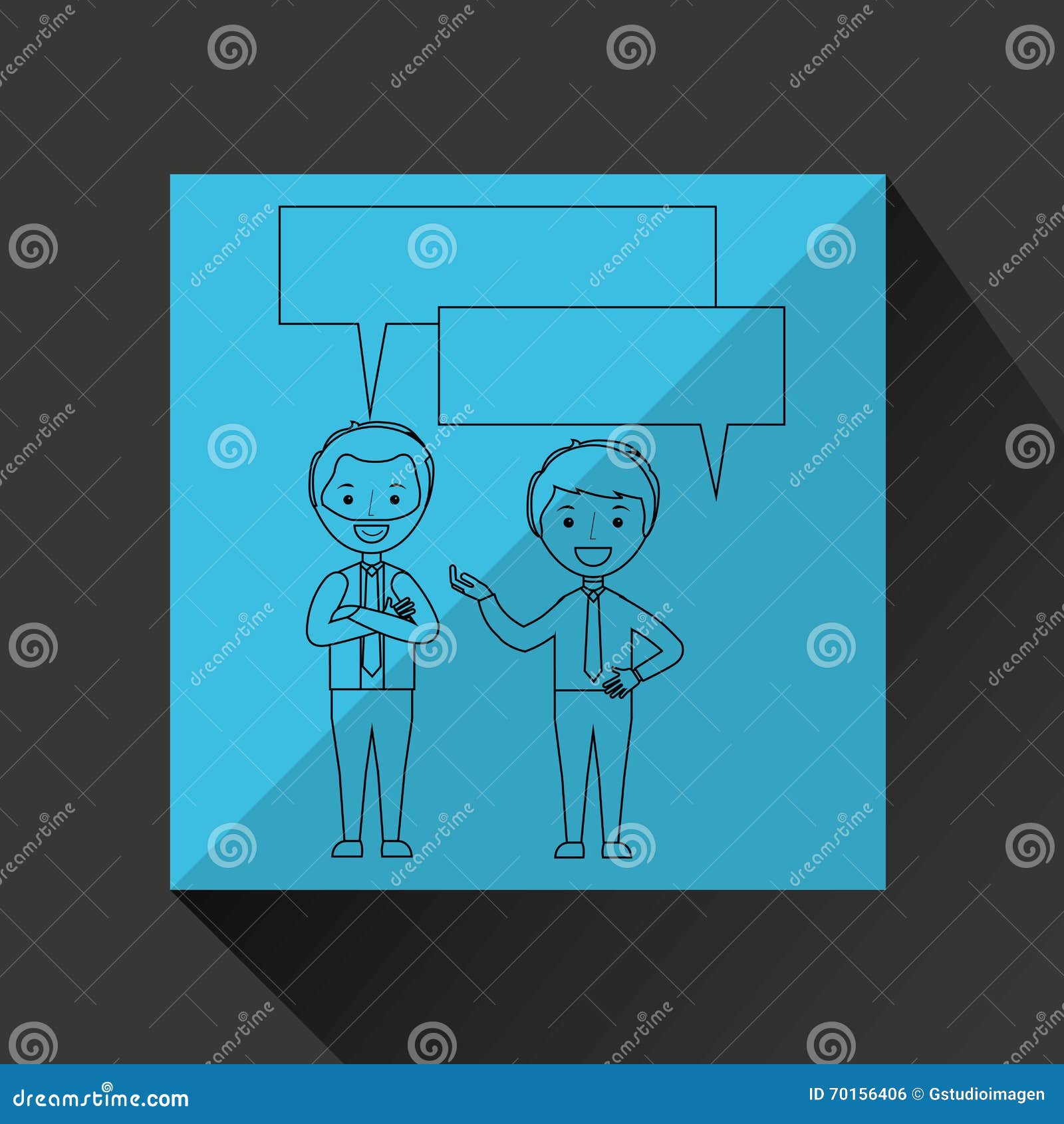 People talking design stock illustration. Illustration of icon - 70156406