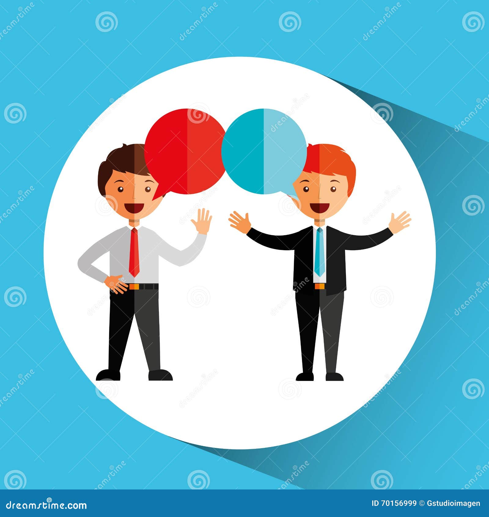 People talking design stock illustration. Illustration of conversation ...