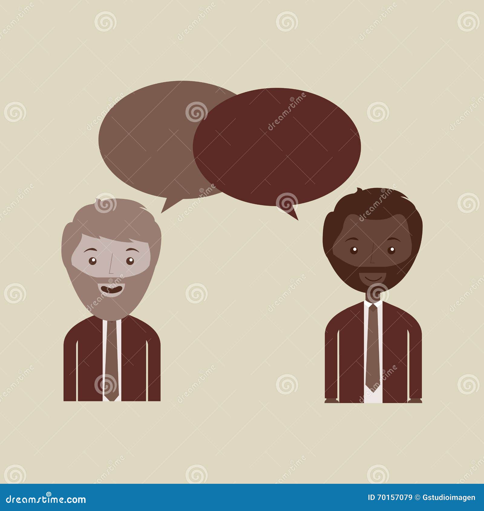 People talking design stock illustration. Illustration of think - 70157079