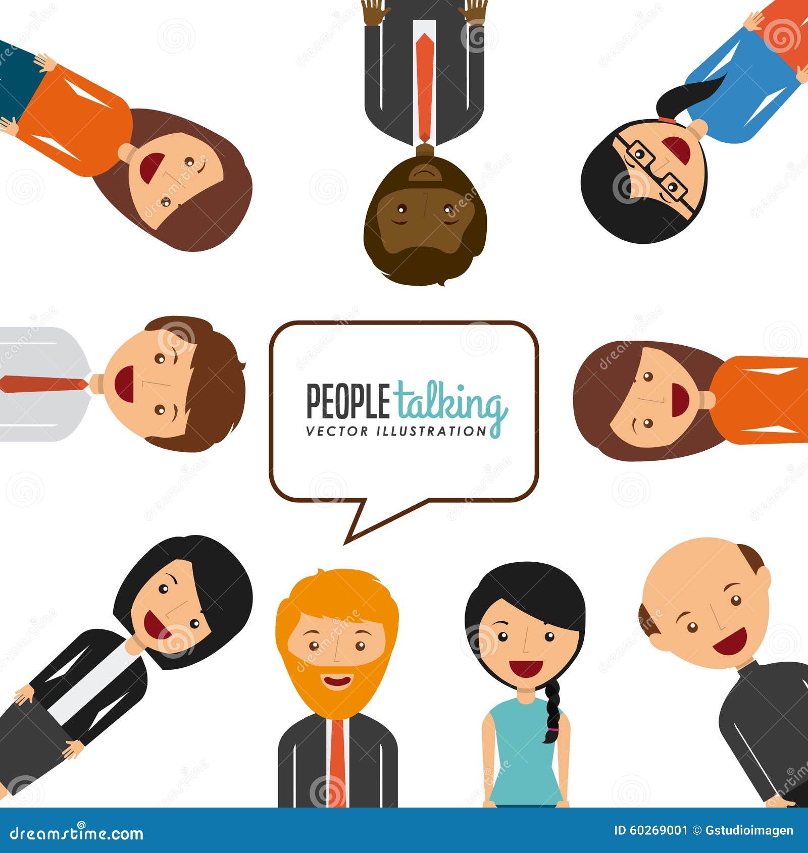 People talking stock vector. Illustration of conversation - 60269001