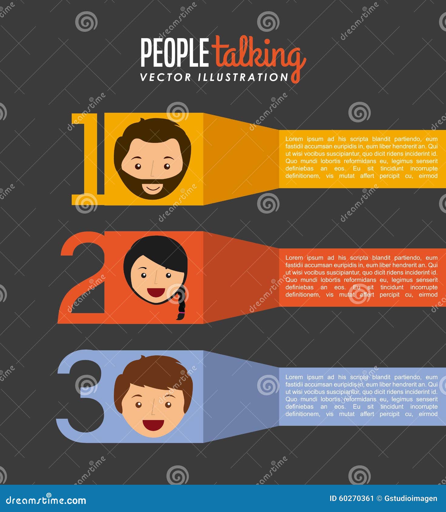 People talking stock vector. Illustration of sign, silhouette - 60270361