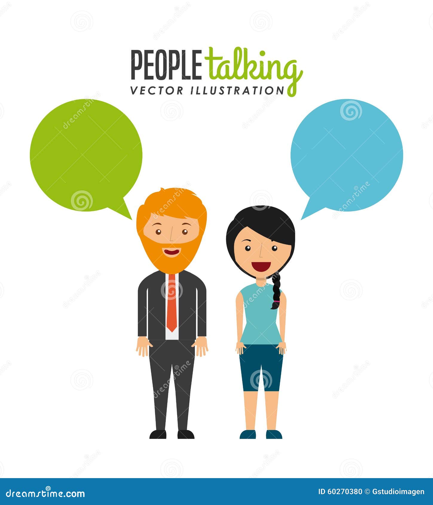 People talking stock vector. Illustration of graphic - 60270380