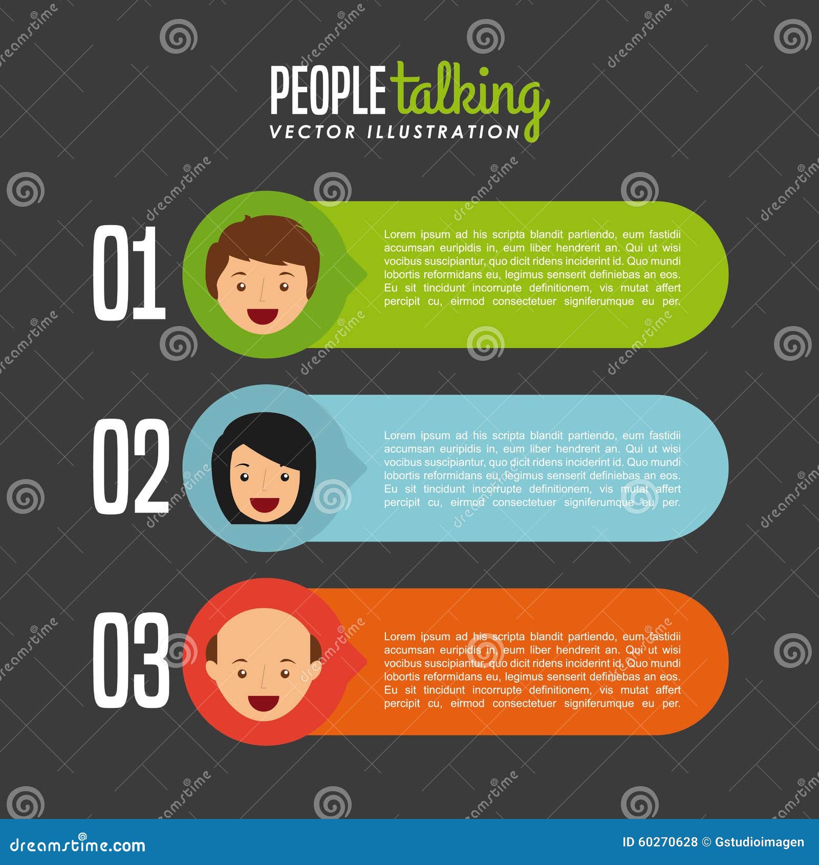 People talking stock vector. Illustration of concept - 60270628