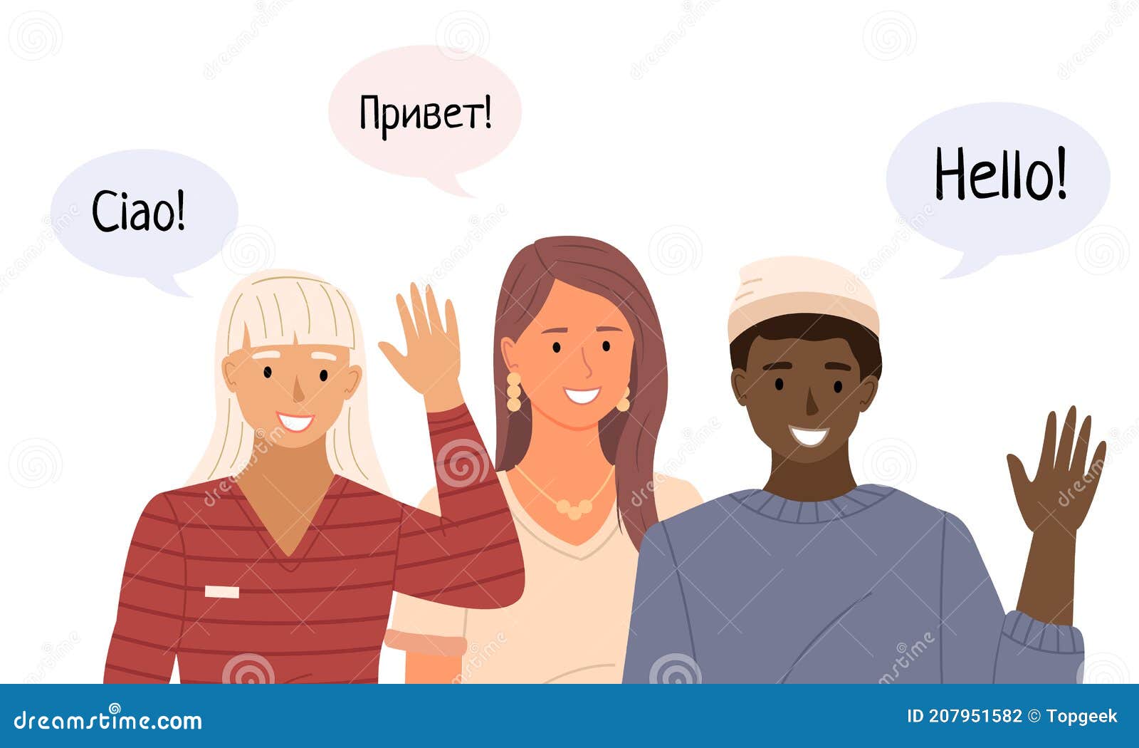 People are Talking Hello in Chat Bubble Different Languages ...