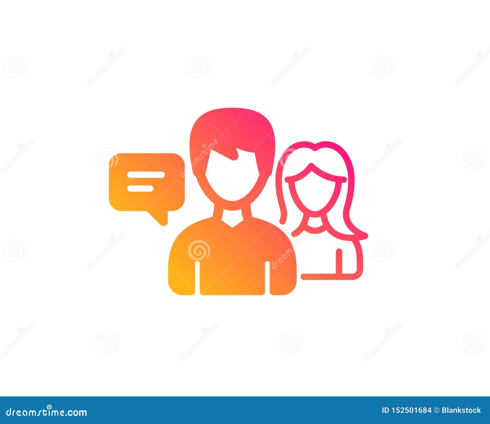 People Talking Icon. Conversation Sign. Vector Stock Vector ...