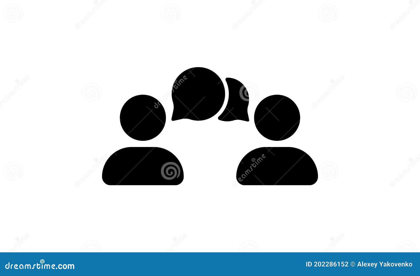 People Talking Icon. Speaking of People. Chat Icon. Dialog Icon Stock ...