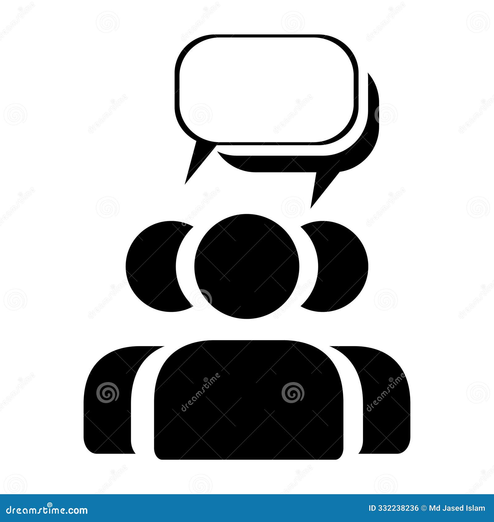 People Talking Icon Vector Illustration Stock Illustration ...