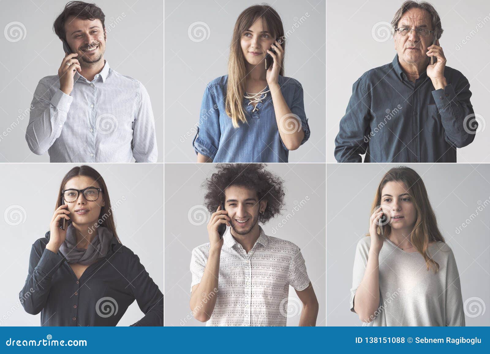 People Talking on Mobile Phone Stock Photo - Image of businessman ...