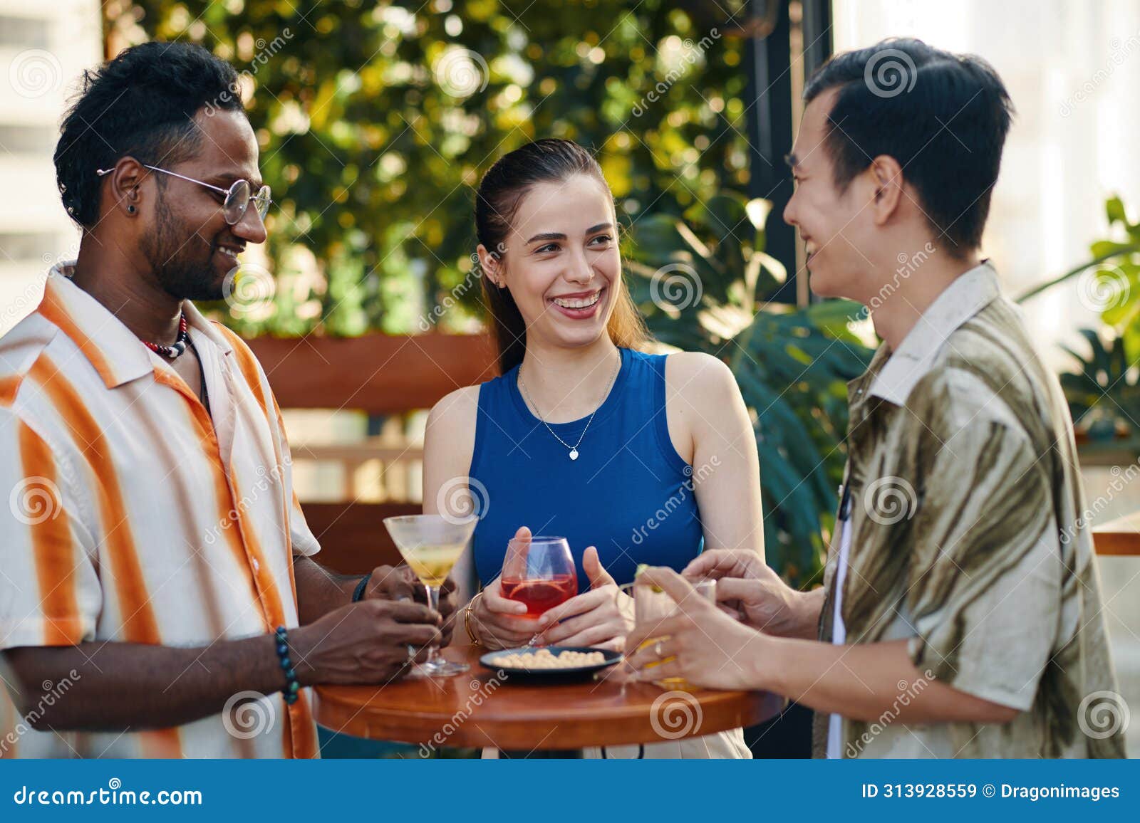 People Talking at Party stock image. Image of rooftop - 313928559