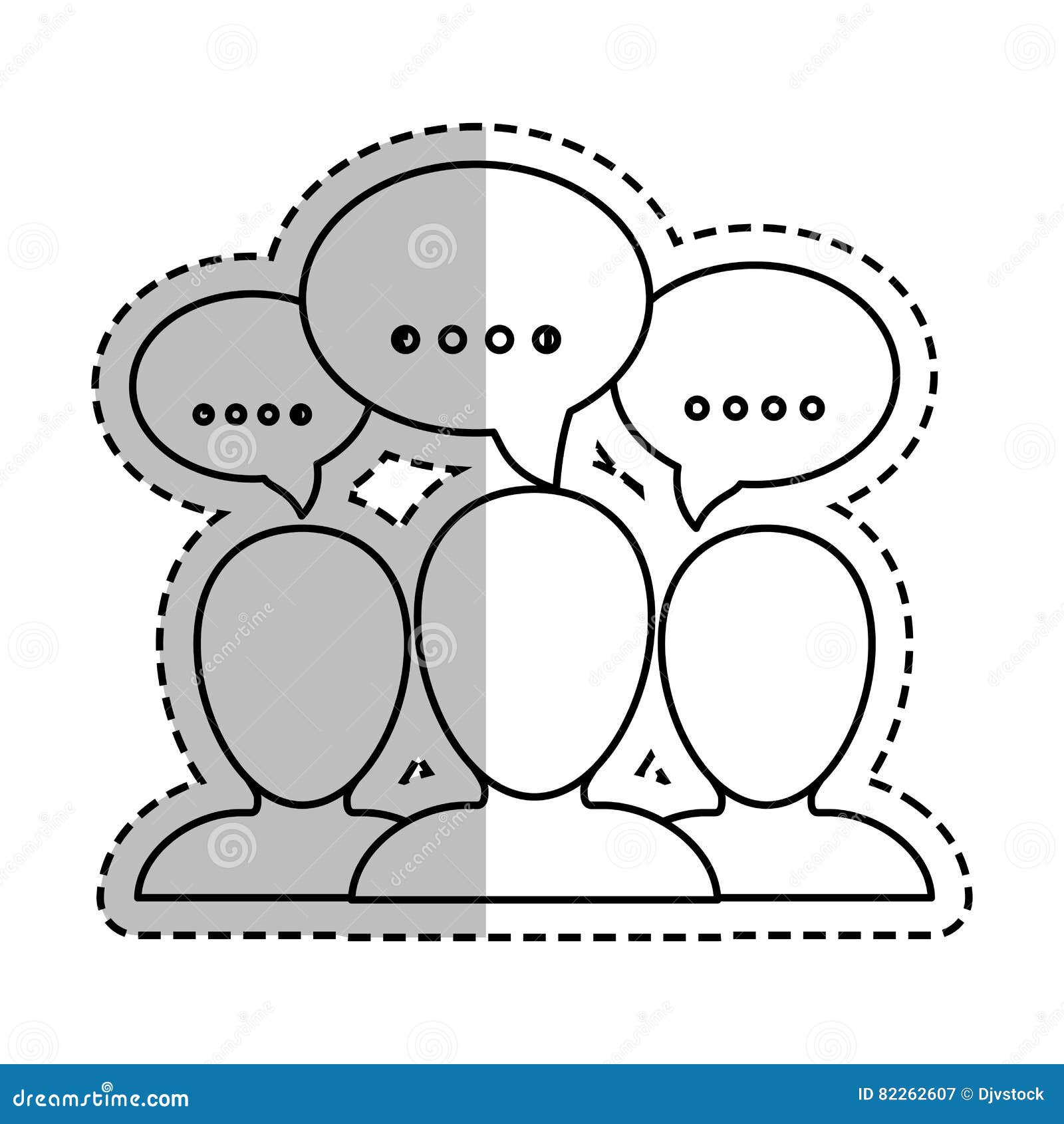 People talking pictogram stock vector. Illustration of model - 82262607