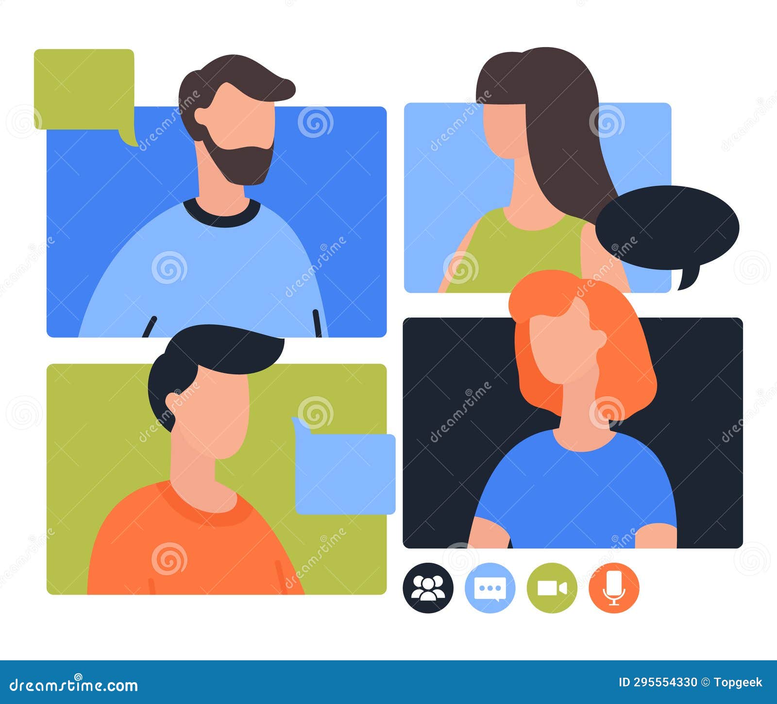 People Talking. Speech is Powerful Tool Allows People To Communicate ...