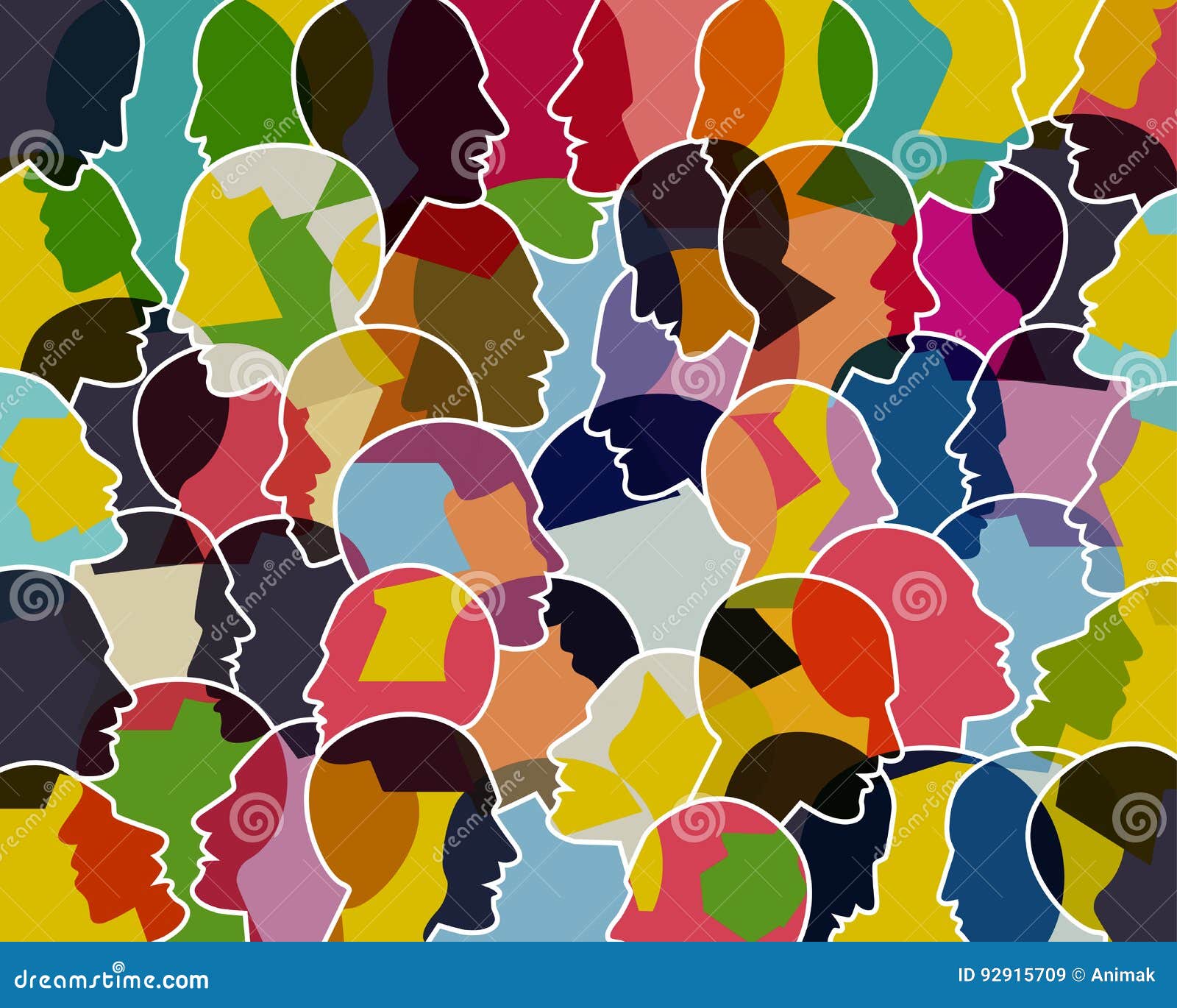 People Talking, Thinking Concept. Stock Vector - Illustration of mental ...