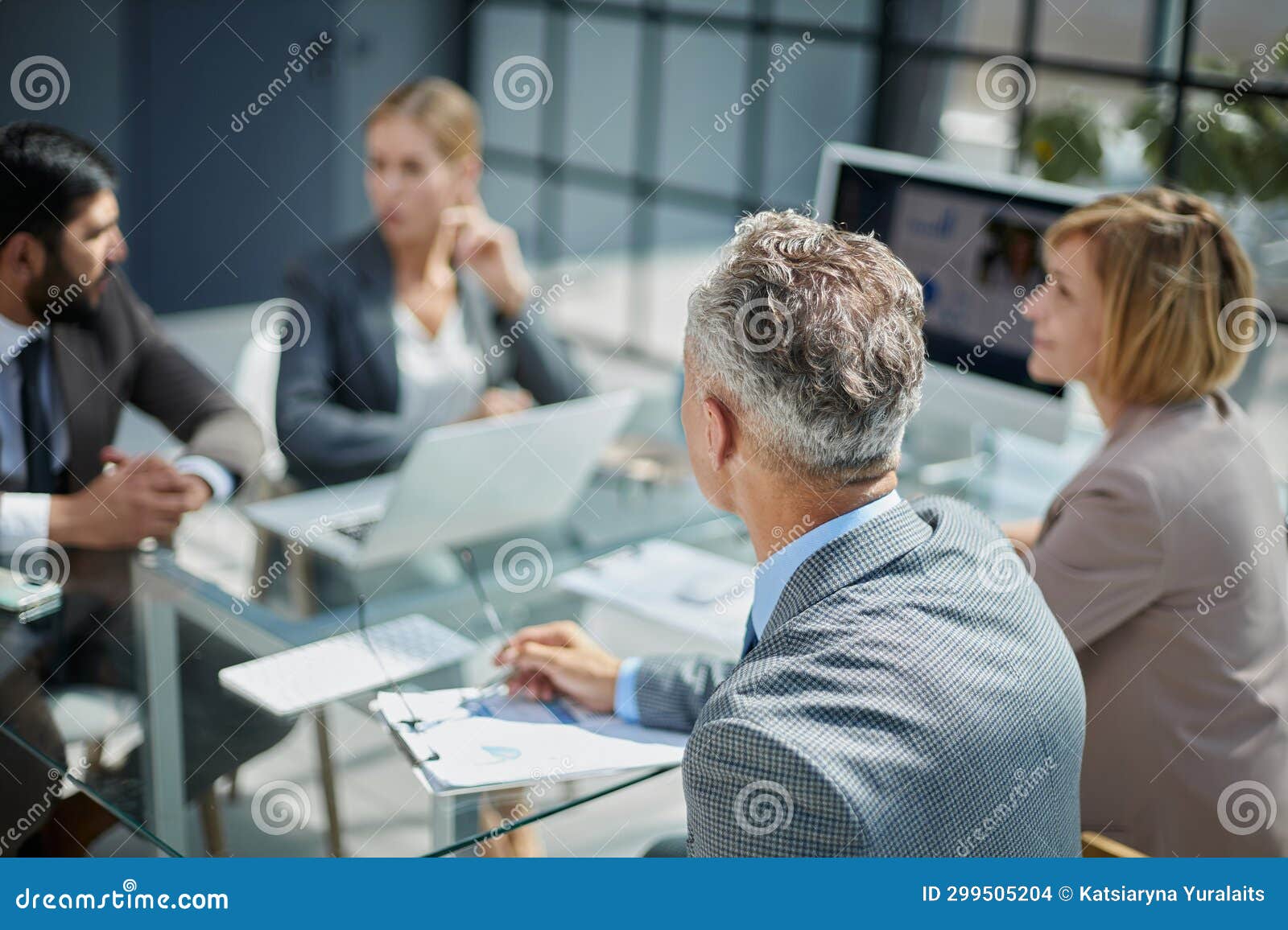 People Talking and Working in the Office Stock Photo - Image of ...