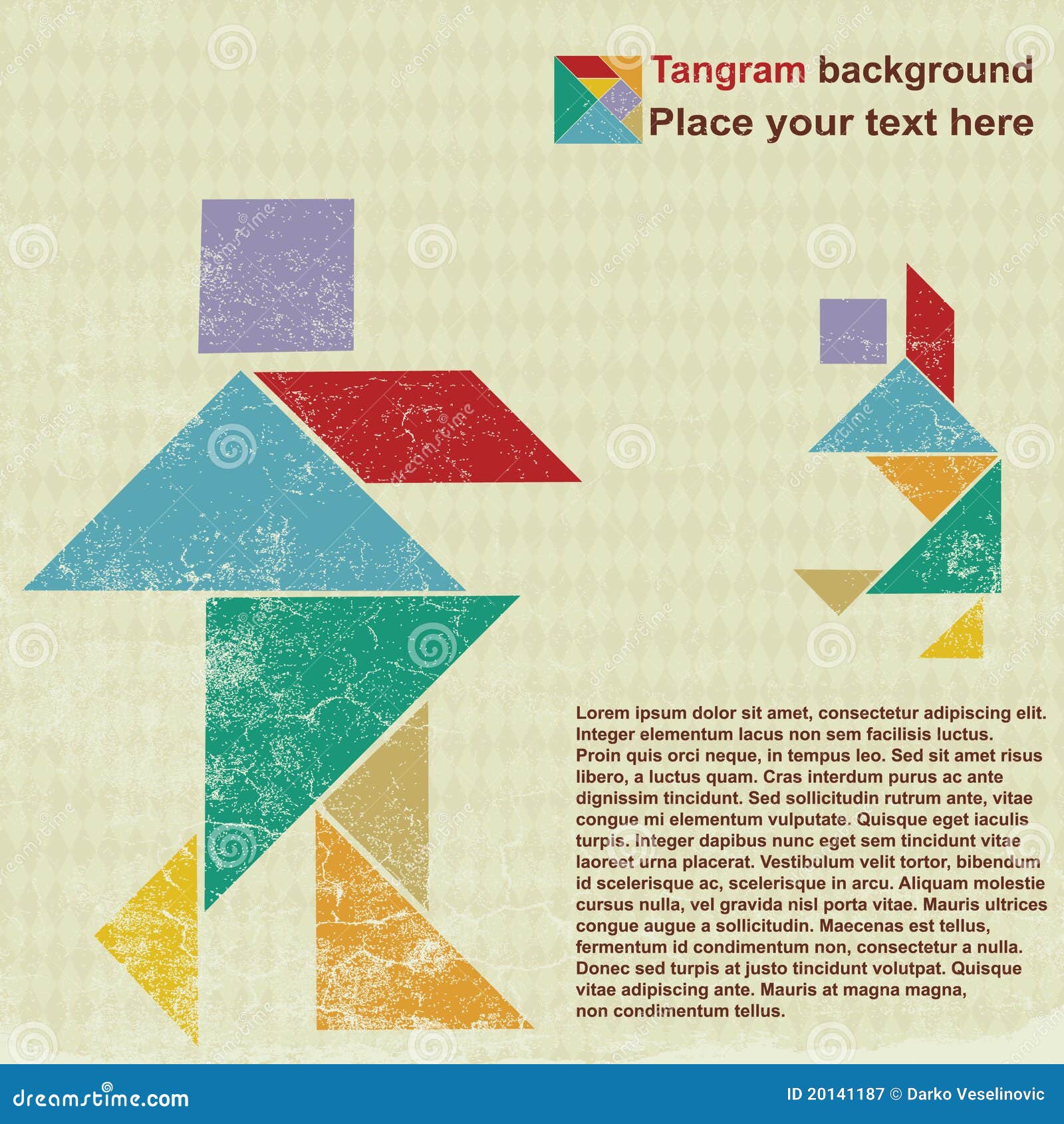 Tangram Royalty-Free Stock Photography | CartoonDealer.com #12884003