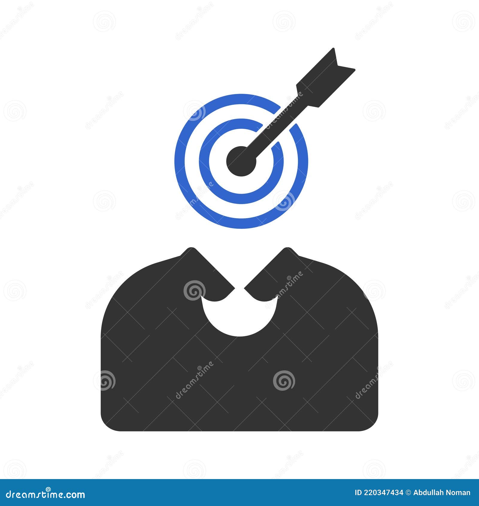 People Target Icon Design Vector Stock Vector - Illustration of ...