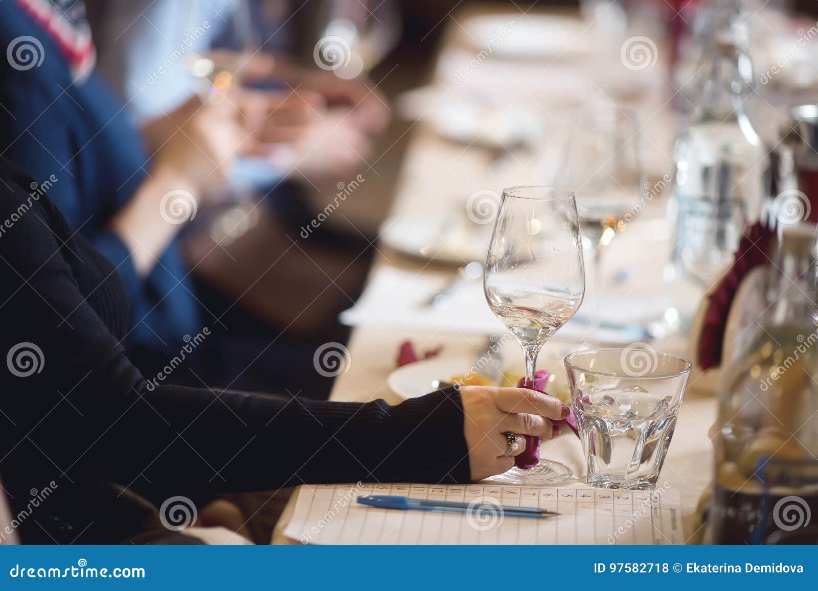 People Tasting of Wine and Cheese Stock Photo - Image of style, lunch ...