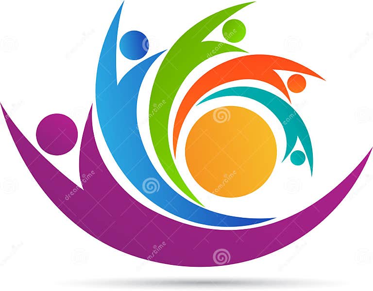 People team logo stock vector. Illustration of friends - 50352508