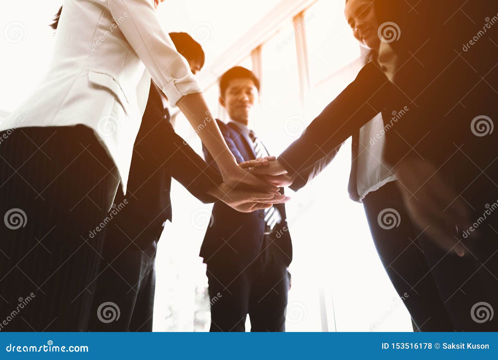 People Team Stack Hands Support Teamwork. Stock Photo - Image of ...