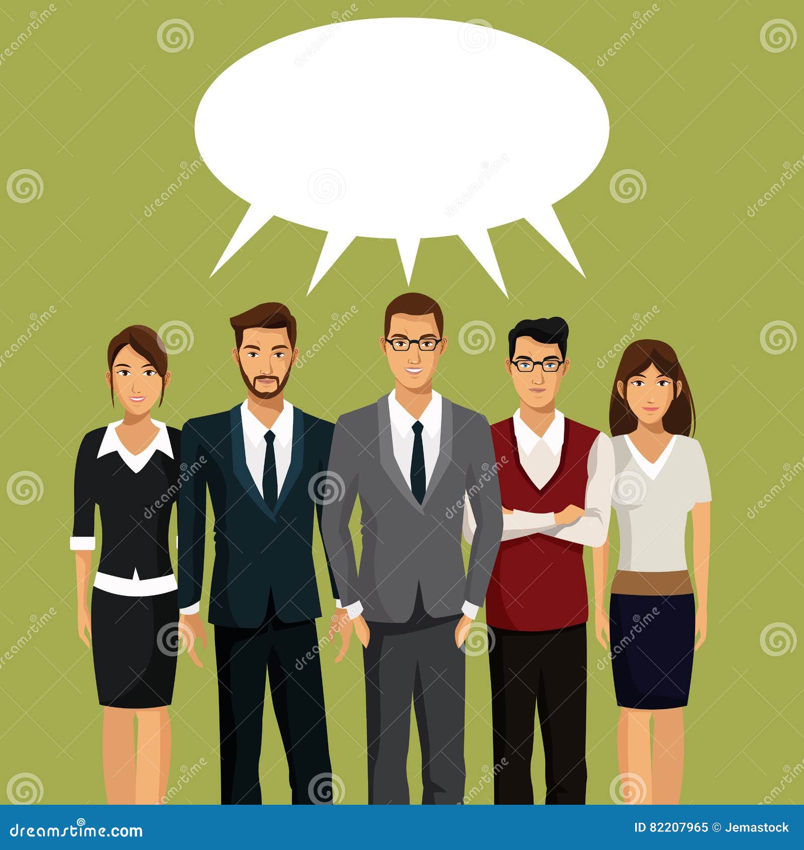 People Team Work Communication Talking Stock Vector - Illustration of ...