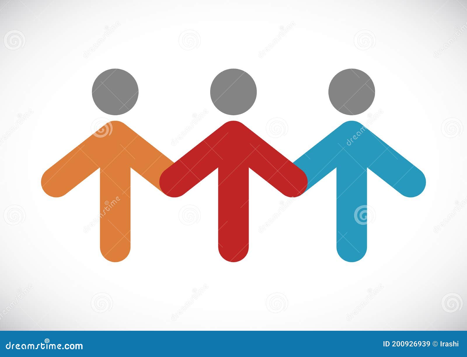 Teamwork arrow icon stock vector. Illustration of ambition - 200926939